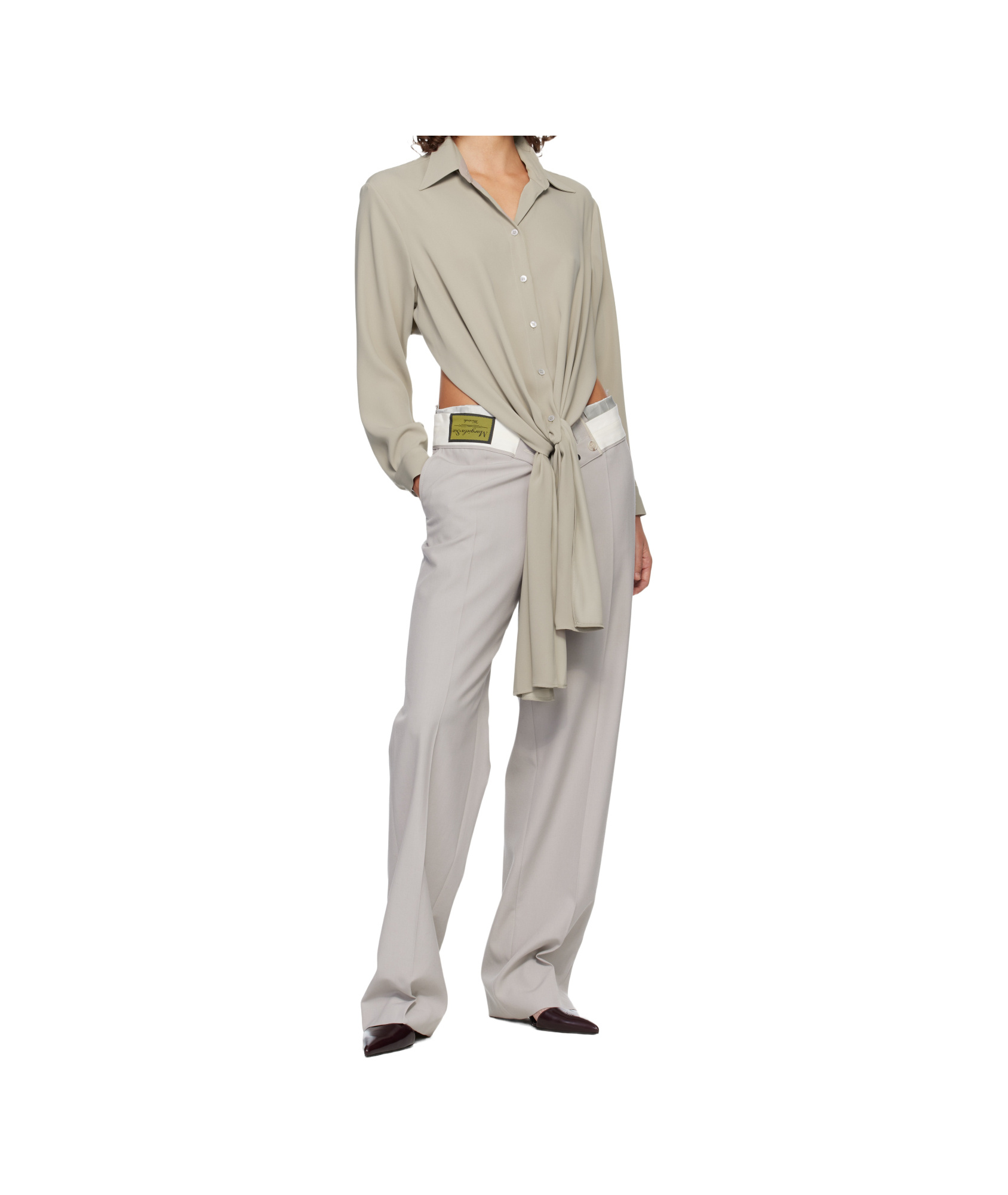 MAISON MARGIELA Mm6 Maison Margiela Asymmetric Waistband Trousers